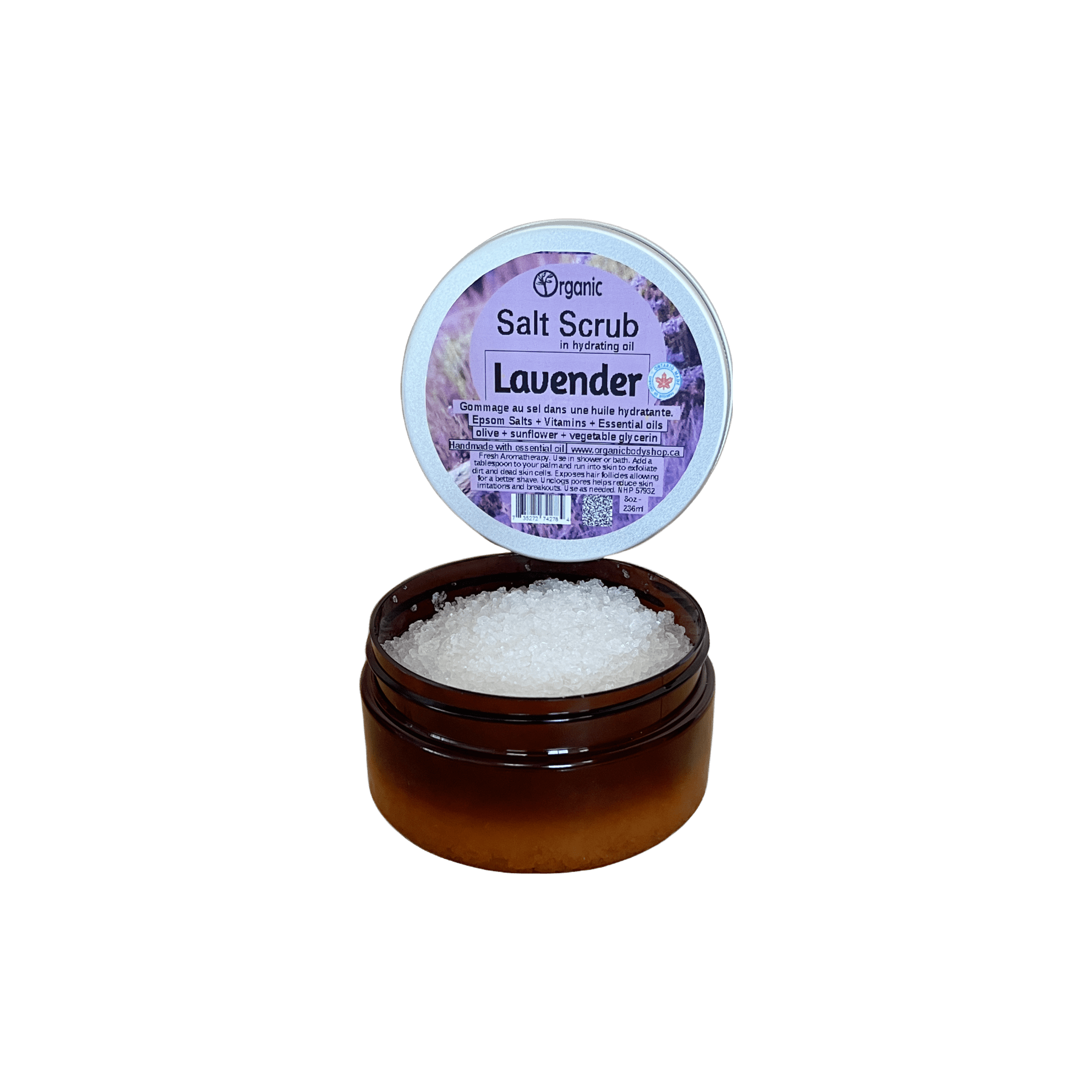 Body Scrub. Magnesium Clam Lavender – Organic Body Shop